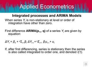 Arma Model Ar Model Arima Model Time Series PPT Stocks And Bonds Personal Investing