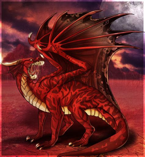 Red Dragon Outline