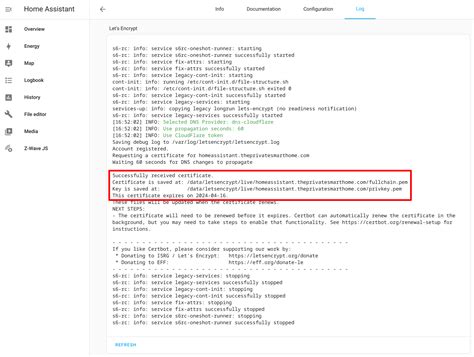 Enable Using Lets Encrypt In Home Assistant