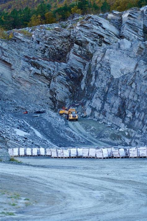 Machinery In A Slate Quarry Editorial Photography Image Of Excavation