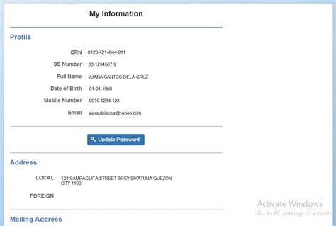 Quick Look On The New SSS Website Beta SSS Inquiries