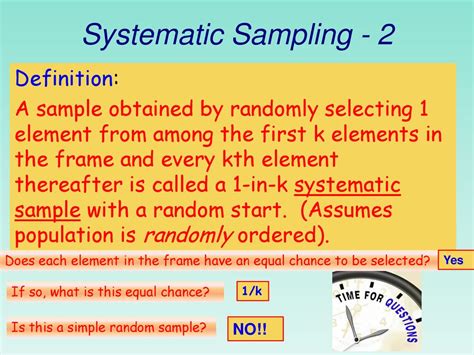 systematic random sampling