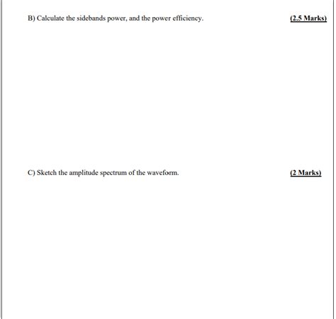 Solved Question Total Marks Consider The AM Chegg