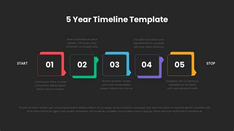 5 Year Timeline Template Slidebazaar