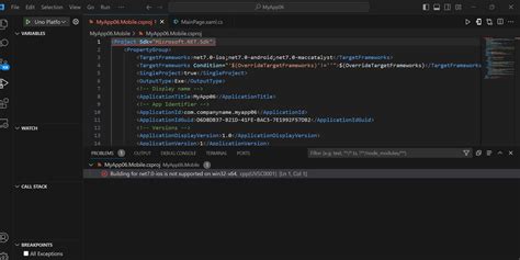 Error Uvsc0001 Building For Net70 Ios Is Not Supported On Win32 X64