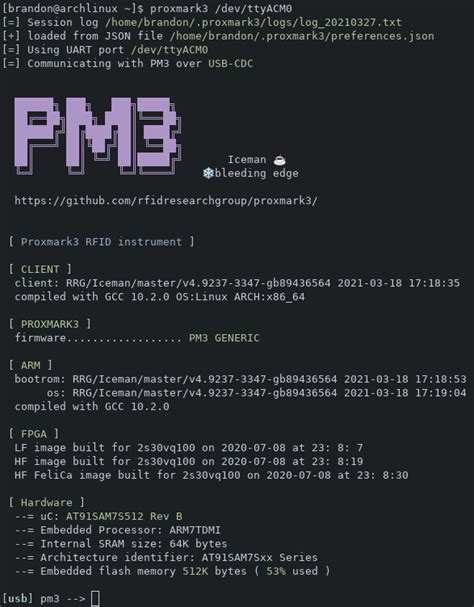 Getting Started With The Proxmark3 Easy Clone Haicens Blog