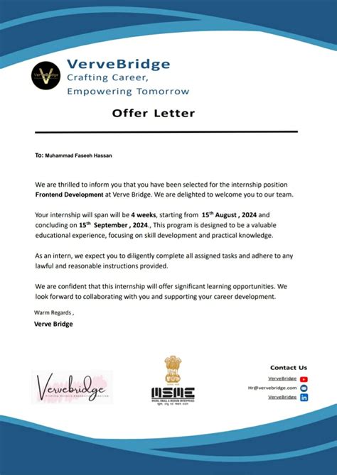 Muhammad Faseeh Hassan On Linkedin Internship Frontenddevelopment