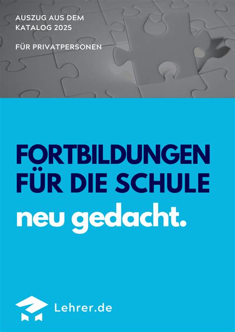 Lehrerde Fortbildungen Für Lehrkräfte Und Schulleitung