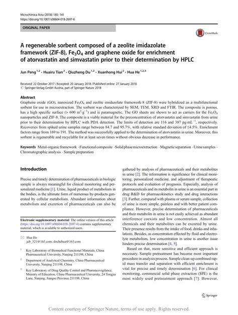 A Regenerable Sorbent Composed Of A Zeolite Imidazolate Framework Zif