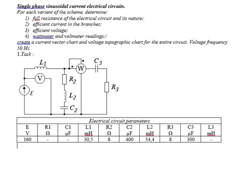 Solved Single Phase Sinusoidal Current Electrical Circuits