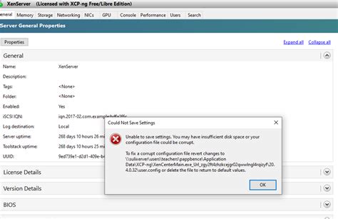 Couldnt Save Config File · Issue 197 · Xcp Ngxenadmin · Github