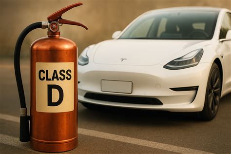 5 Vital Copper Based Class D Fire Extinguisher Used On Tesla