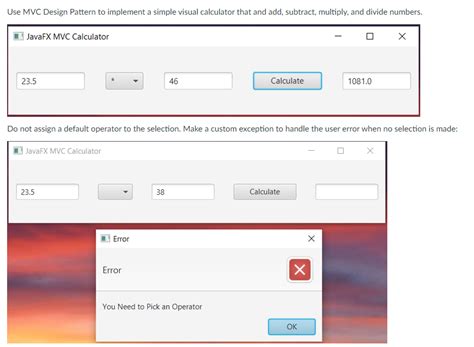 Solved Use Mvc Design Pattern To Implement A Simple Visual Chegg Com