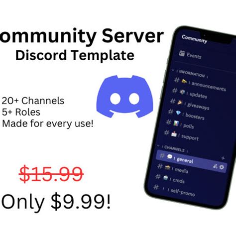 Discord Server Template Etsy