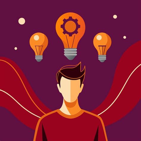 Premium Vector Design Thinking Vector Illustration Flat 2