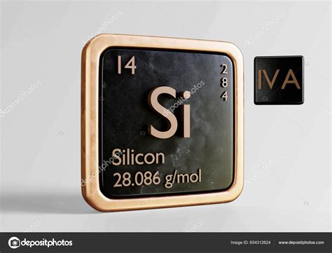 Silicon Element Atom Silicon Si Periodic Table Element