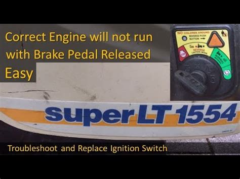 Cub Cadet Ignition Switch Problems Outside Gear