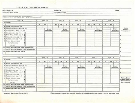 Heat Load Calculation Spreadsheet Throughout Load Calculation Spreadsheet For Hvac Load