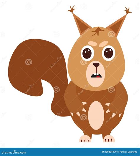 Squirrel Angry Icon Stock Vector Illustration Of Emblem 259394499