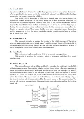 IoT Based Accident Avoidance And Detection System For Two Wheelers PDF