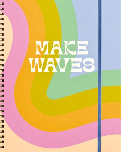 Make Waves Spiral Notebook