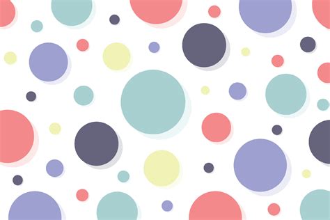 Abstract Colorful Random Circles Pattern Design On White Background Vector Illustrator