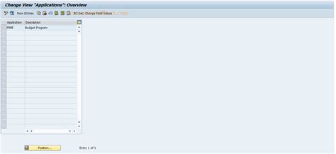 FMME SAP Tcode Funded Program Control Applications