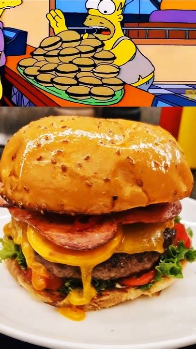 Making The Best Krusty Burgers Recipe From The Simpsons Youtube