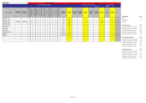 Internal Audit Scheduling Tool3 Pdf Internal Audit Audit