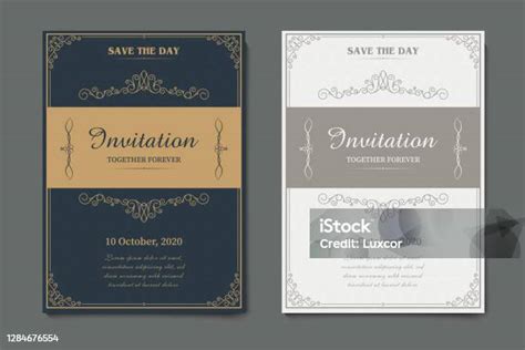 우아한 명함 템플릿 표지 소책자 인사말 카드 및 포스터 복고풍 골드 디자인 프리미엄 초대장 벡터 일러스트레이션 0명에 대한 스톡 벡터 아트 및 기타 이미지 Istock