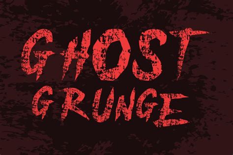 Ghost Grunge Regular Font XFonts Pro