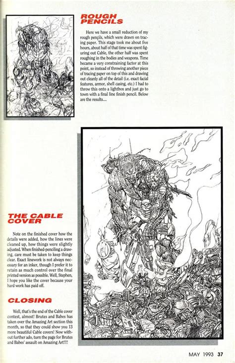 Cable By Bart Sears Wizard Magazine 21 1993 R Wizardmagazine