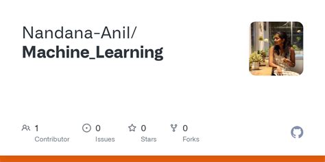 Github Nandana Anilmachinelearning