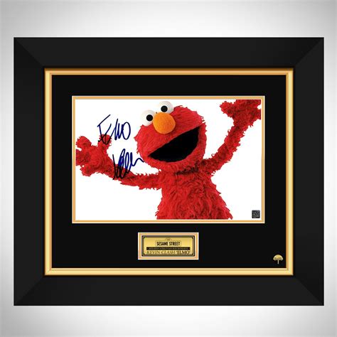 Sesame Street Elmo Limited Signature Edition Photo Custom Frame Rare T