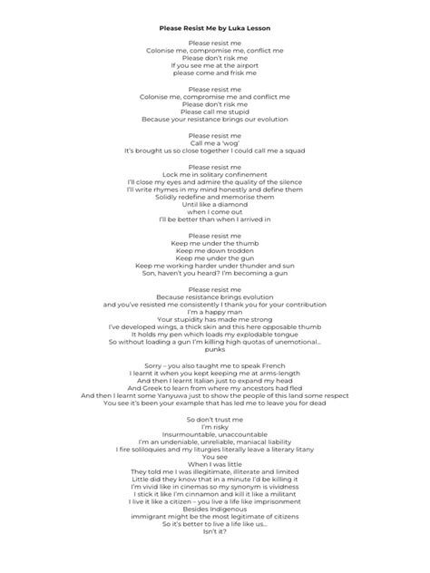 13 Ll Please Resist Me Poem 1 Pdf
