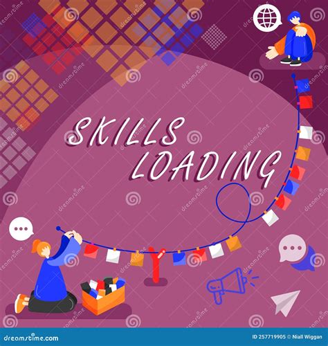 Hand Writing Sign Skills Loading Conceptual Photo Points Out The Degree Of Difficulty When