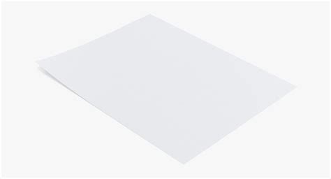 단일 종이 시트 목업 3d 모델 59 Max Obj C4d Unknown Free3d