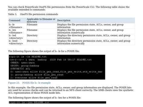 Viewing File Permissions Powerscale Onefs Authentication Identity