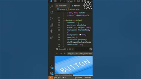 Css Button 2d To 3d Hover Effects Youtube
