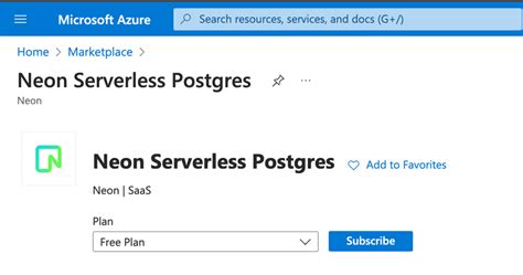 Get Started With Neon Serverless Postgres On Azure Neon Guides