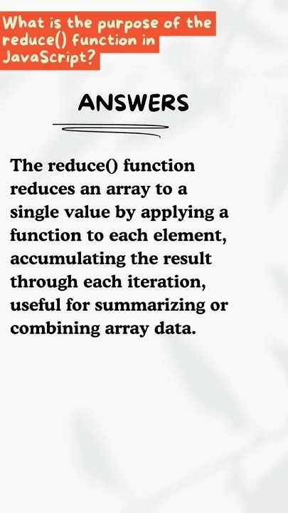 Reduce Function In Javascript Explained Shorts Ytshorts