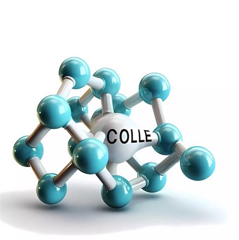 Premium Ai Image Blue Molecule 3d Render 3d Model Of Molecule
