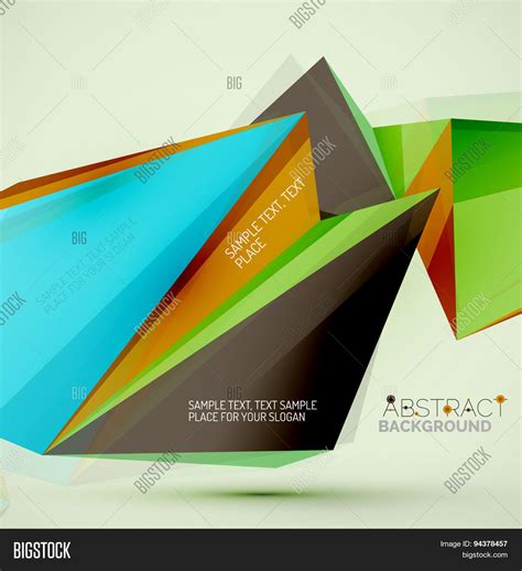 3d Geometric Shapes Vector And Photo Free Trial Bigstock