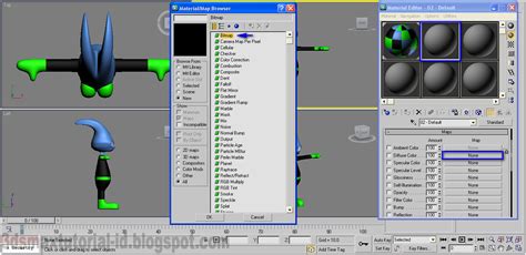 Memberi Material Pada Alien 3ds Max Material Tutorial ~ 3ds Max