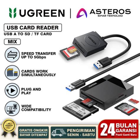 Jual Card Reader 4 In 1 Sd Tf Ms Cf Usb 3 0 And Usb Type C Ugreen All In One 30333 Jakarta