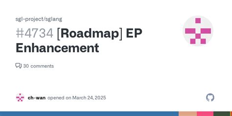 Roadmap Ep Enhancement · Issue 4734 · Sgl Projectsglang · Github