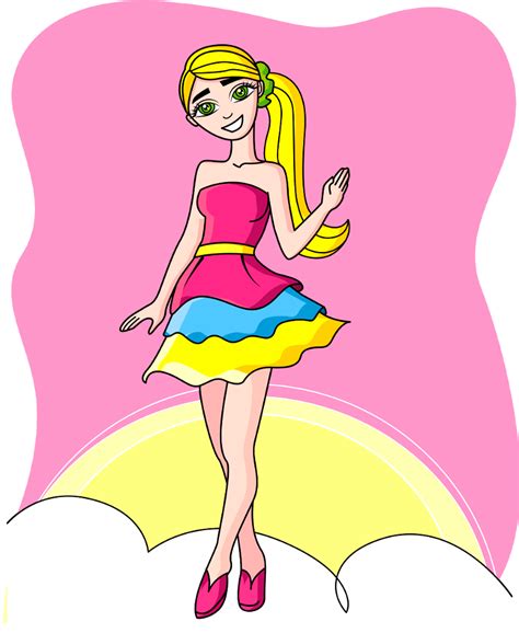Barbie Girl Free Stock Illustrations Creazilla