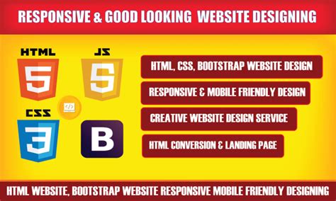 Design A Responsive Html Css And Bootstrap Website By Sheramin Fiverr