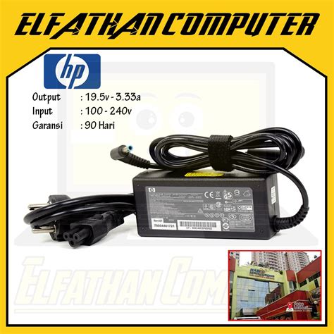 Jual Charger Casan Adaptor Laptop Hp V A Ac Af Hp Envy Envy Sleek Shopee