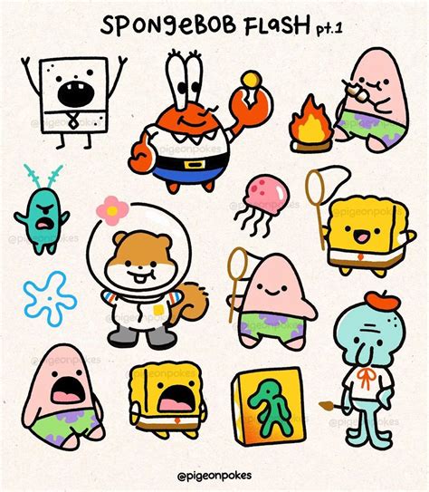 Spongebob Cute Doodles Cute Doodles Drawings Cute Easy Drawings
